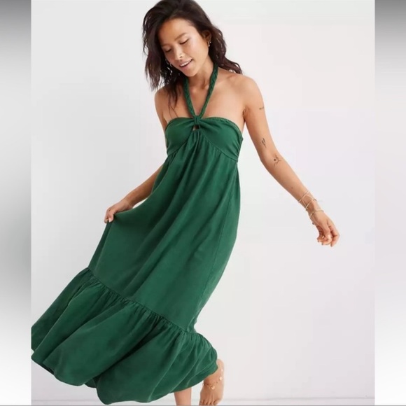 aerie | Dresses | Aerie Green Maxi Summer Dress | Poshmark